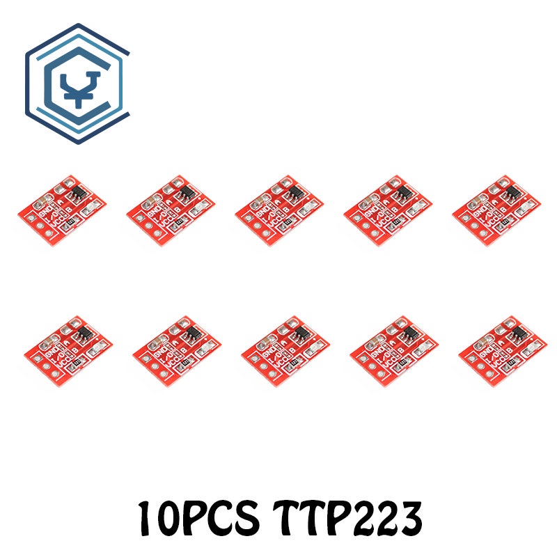 10PCS/LOT TTP223 Touch Button Module Capacitor Type Single Channel Self ...