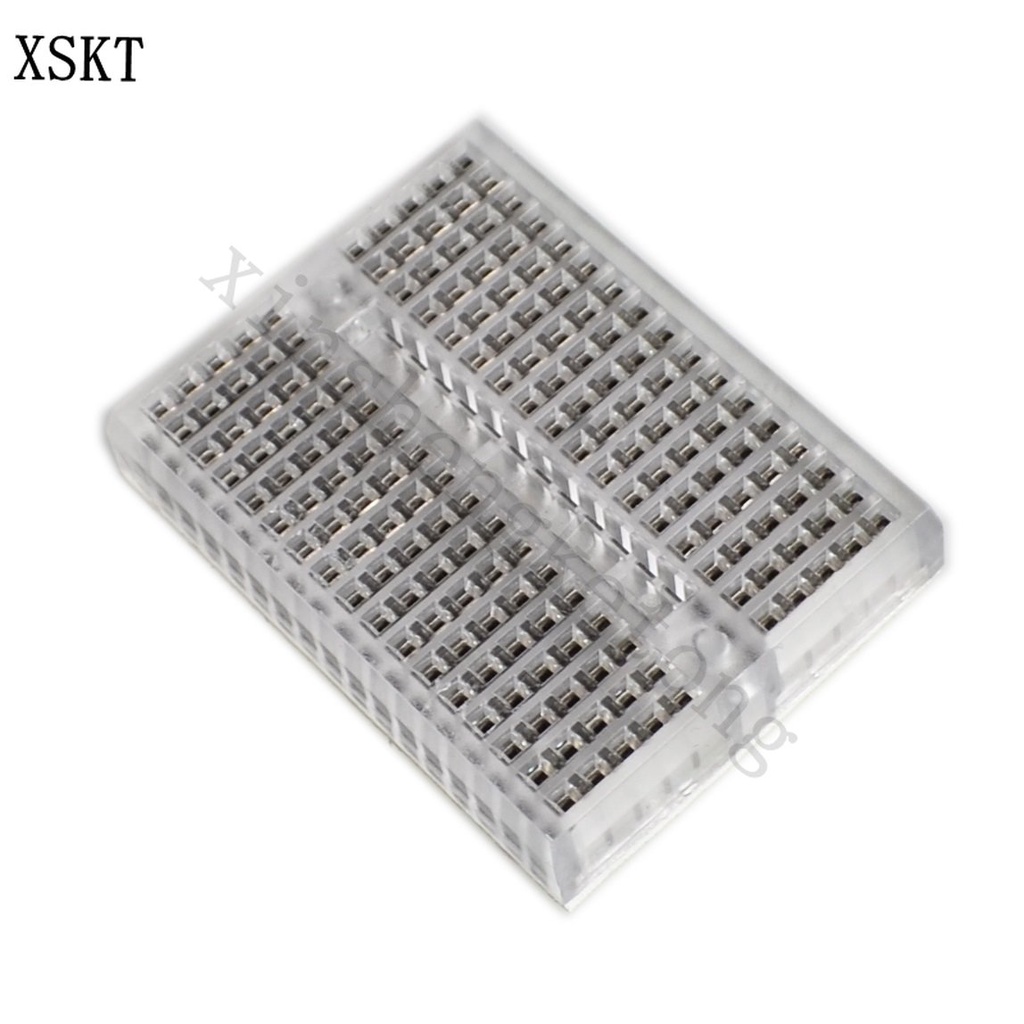 Mini Breadboard Protoboard DIY Kit Universal Transparent Solderless SYB ...