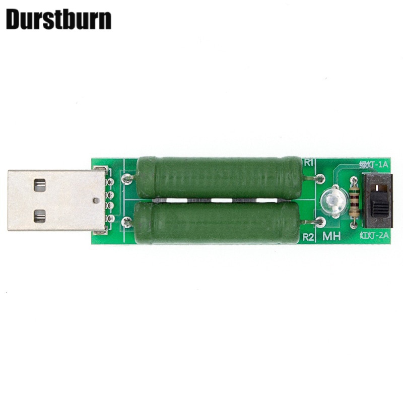 USB Mini Discharge Load Interface Resistor 2A/1A With Switch 1A Green ...