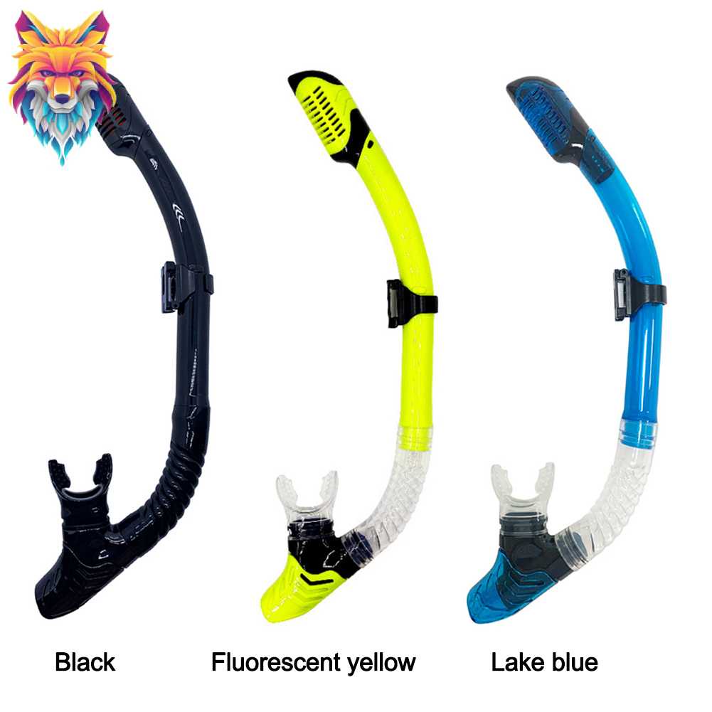 Diving Snorkel Full Dry Underwater Breathing Tube Silicone Snorkeling ...
