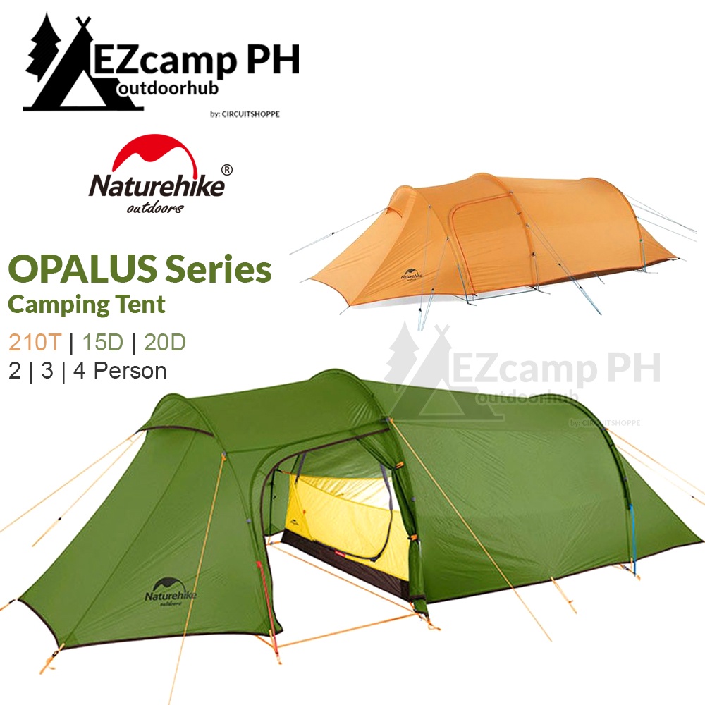 Naturehike OPALUS Series 2 3 4 Person Camping Tent Ultralight Hiking Portable Waterproof Tent ...