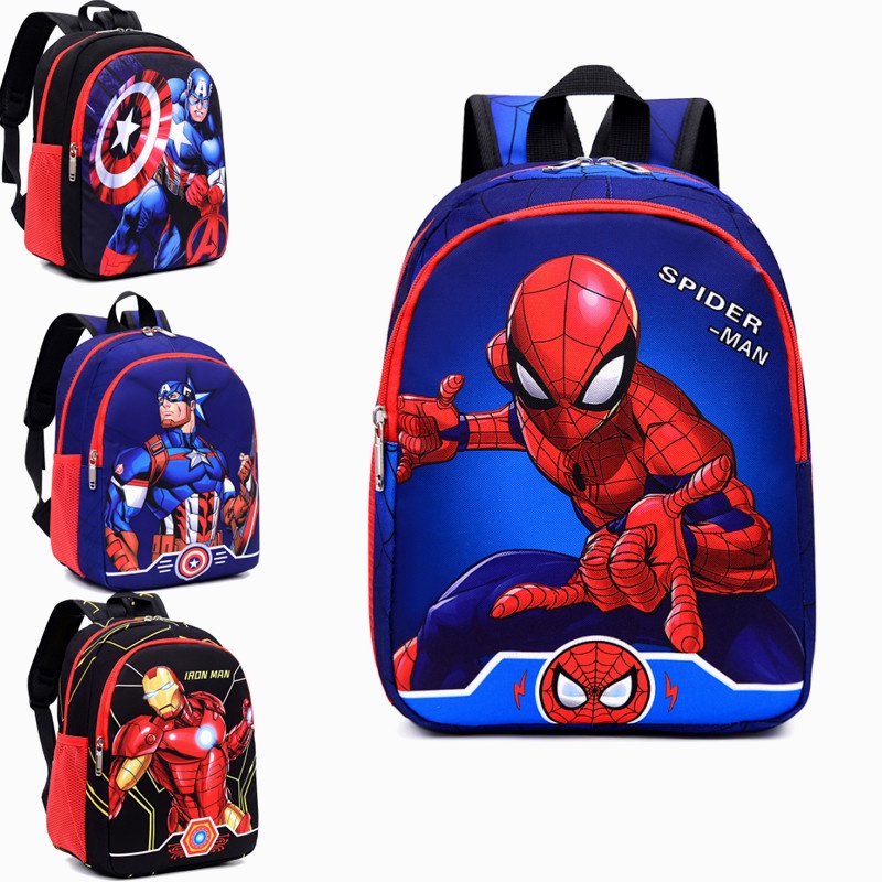 School Bag for Kids Boy Spiderman Bag cartoon Bag for Kids Girls Kids ...