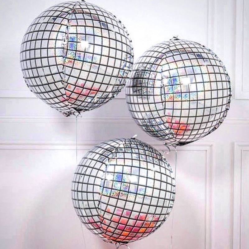 4d 24 "inch disco Bubble Balloons 55cm Event Birthday Decorations ...