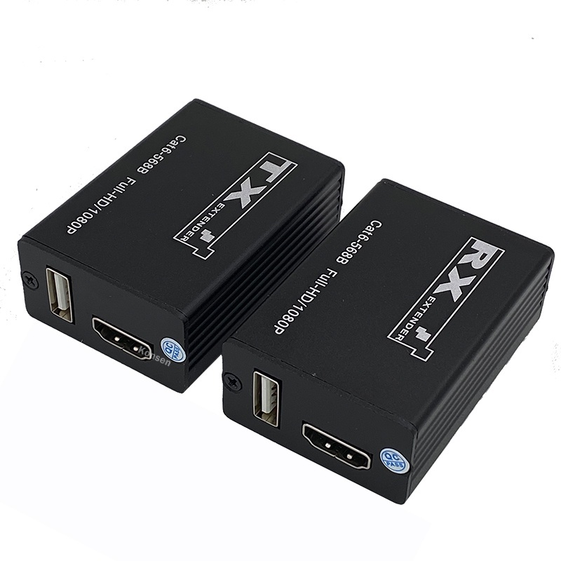 HDMI KVM Extender 30M over sing cat6 cable HDMI to Rj45 Extender with 1 ...
