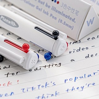 Cdaily|Multifunctional Tricolor Pen Tricolor Marker Pen Red Pen Black ...