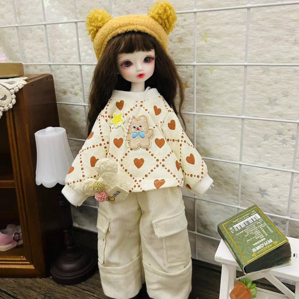 bjd 1/6 doll clothes set sweater casual pants 30cm doll clothes ...