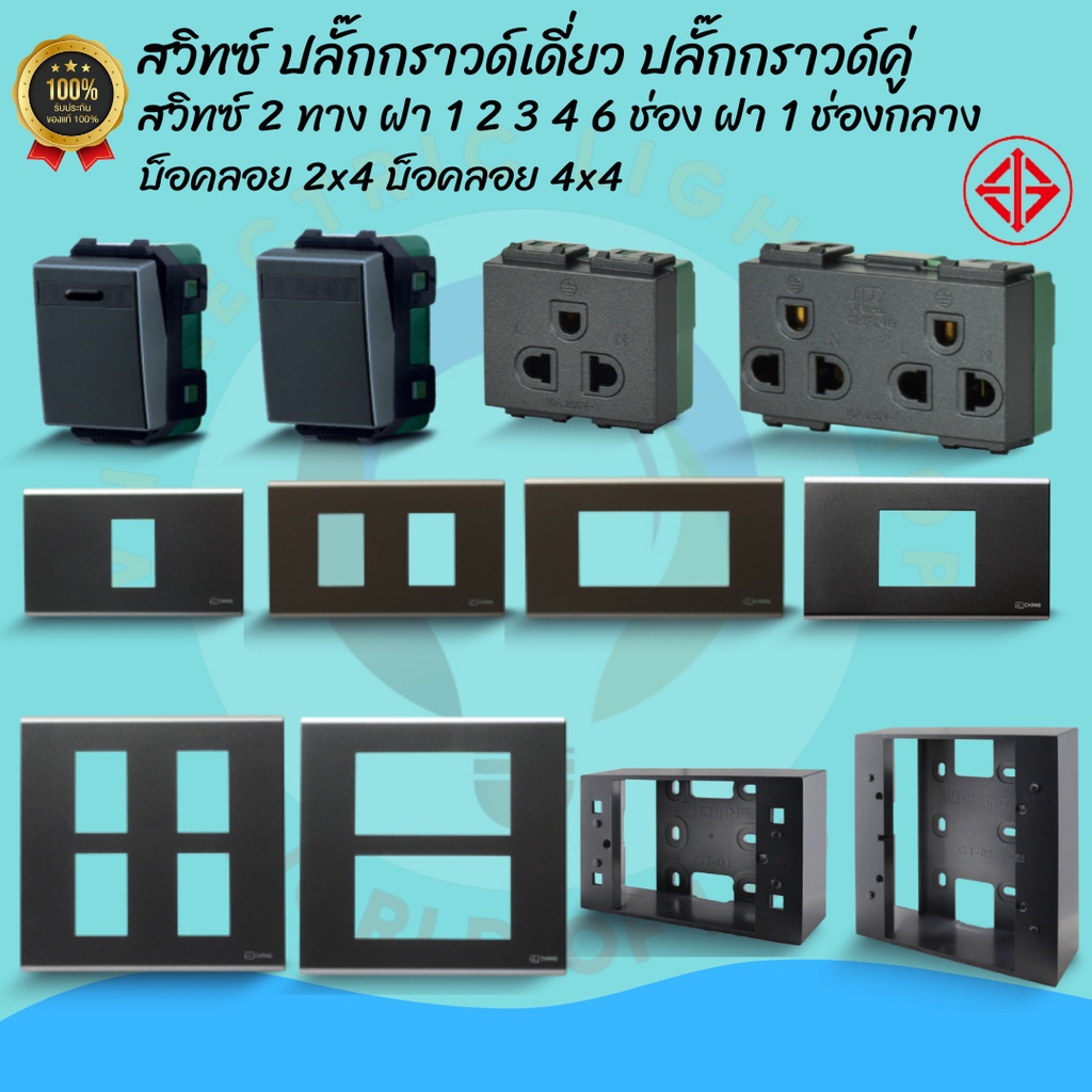 CHANG One-Way Switch Two-Way Double Elephant Ground Plug Single Mask 1 ...