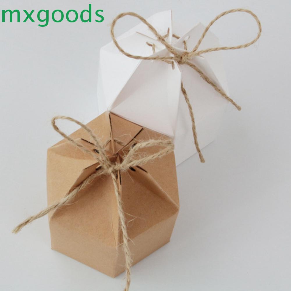 MXGOODS 10/30/50pcs Candy Box Hexagon Wedding Favor Gift Boxes Lantern Christmas Cardboard ...