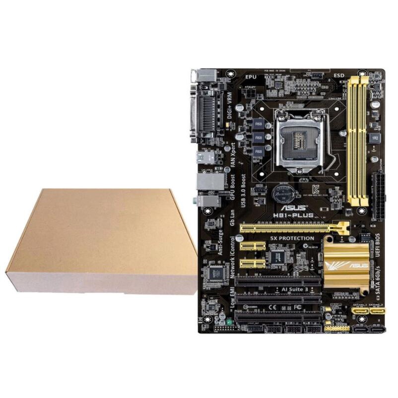 Asus H81-PLUS (Intel 4th Gen) LGA 1150 DDR3 ATX Motherboard (Bulk ...