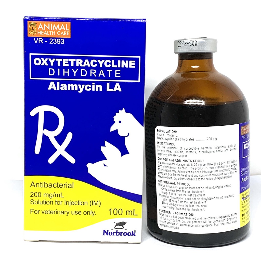 Alamycin LA Antibacterial 100ml for animals alamycin for pigs alamycin ...