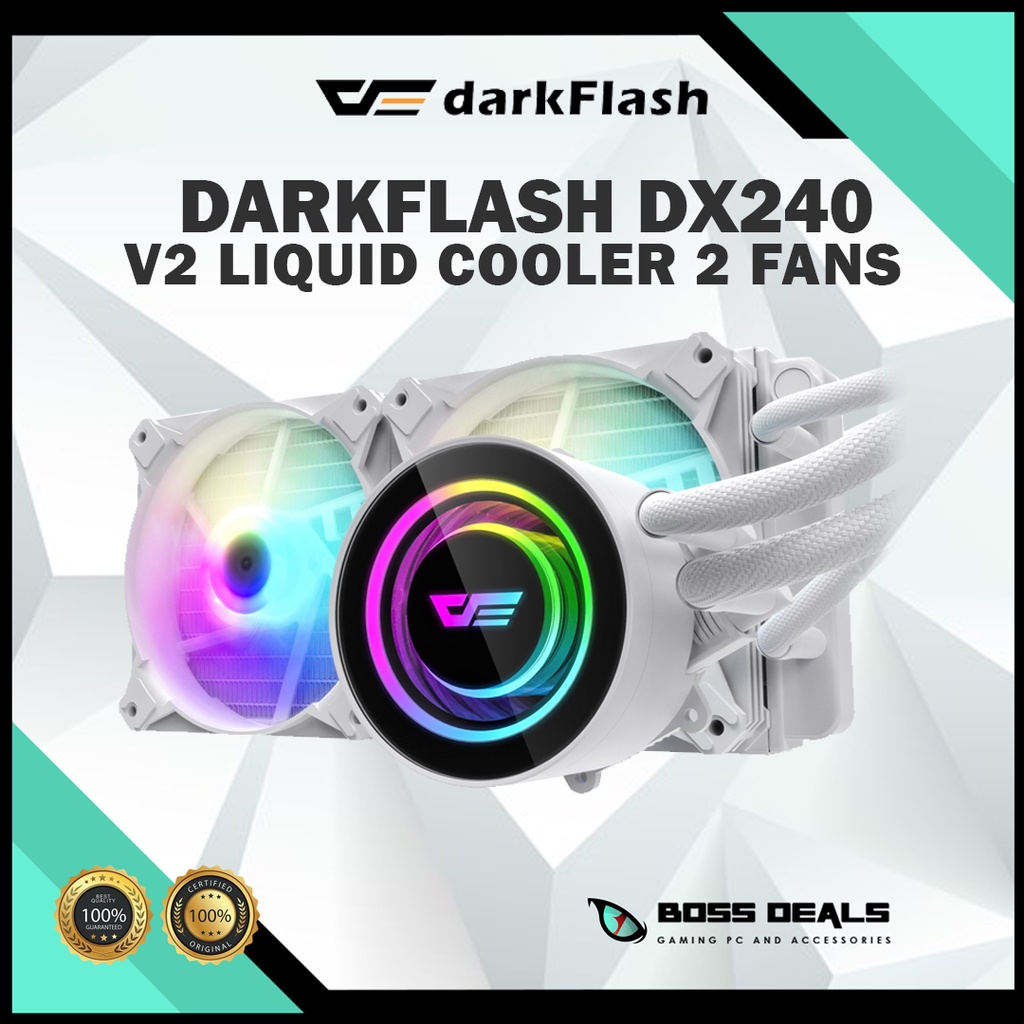 DARKFLASH DX-240 ARGB AIO LIQUID CPU COOLER | Shopee Philippines