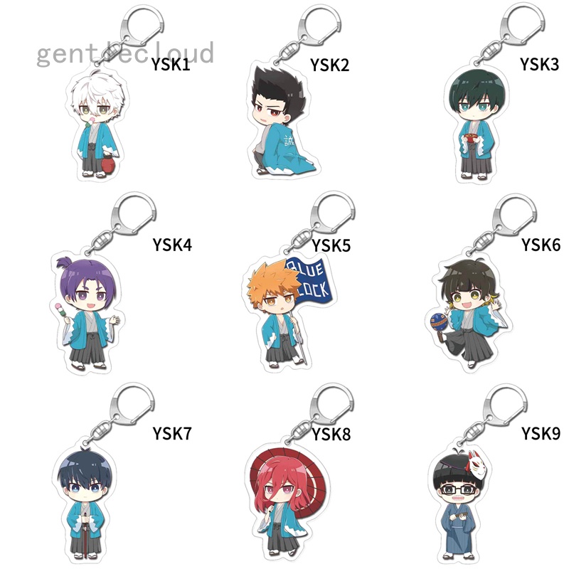 GC Anime BLUE LOCK Cartoon Figures Arcylic Keychain Isagi Yoichi ...
