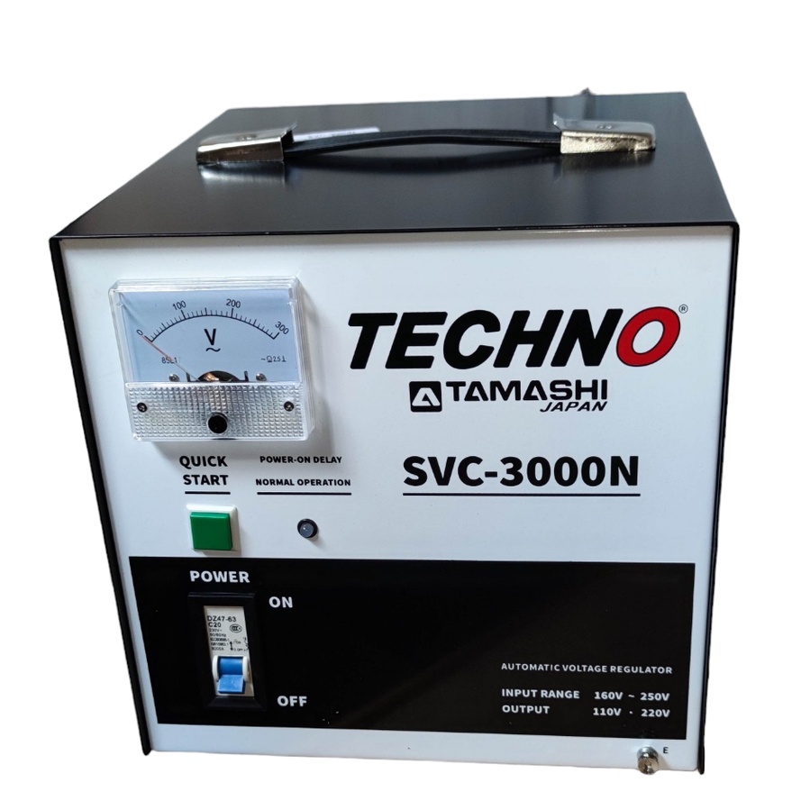 TECHNO 3000W AVR Servo Motor 220V Input 220V/110V Output Automatic ...