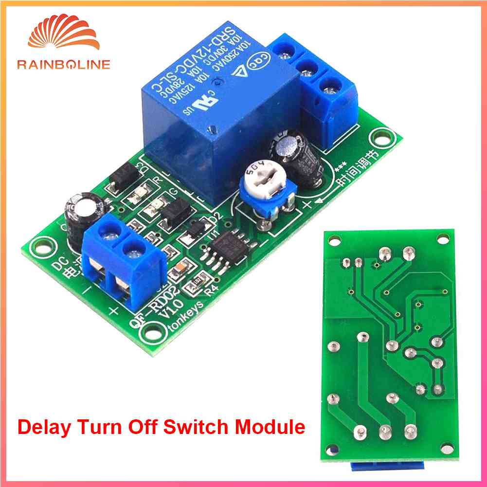 Rain Delay Relay Delay Turn On Off Delay Switch Module Delay Relay Module Time Adjustable Timer ...