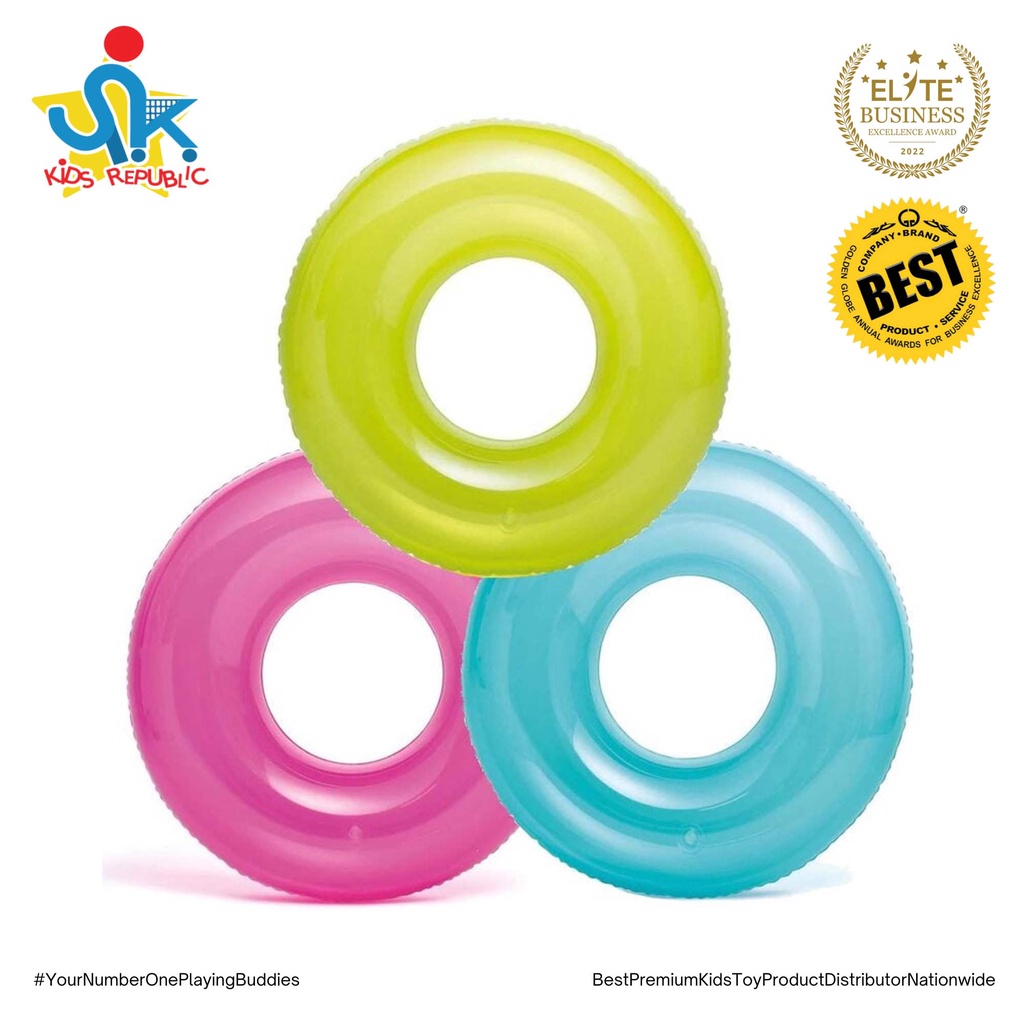 30 Inches Transparent Inflatable Pool Swim Tubes Ring Floaties | Shopee ...