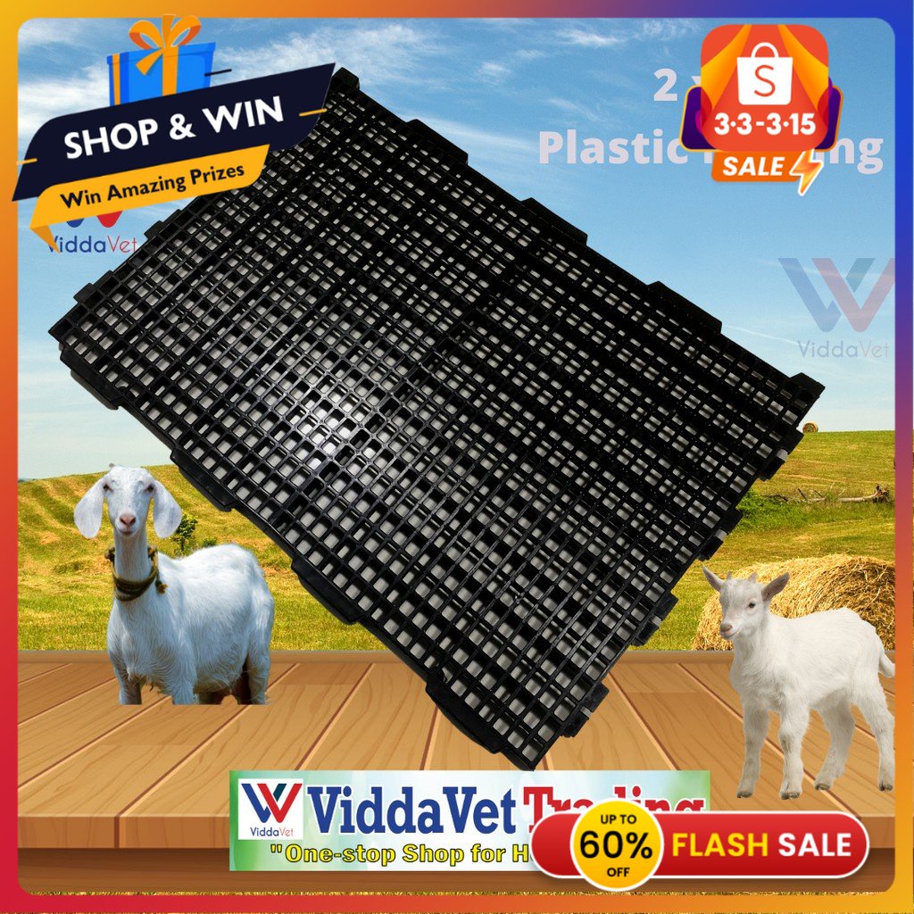 High Quality Black and green 2 ft x 3 ft Plastic Matting for Goat Farm ...