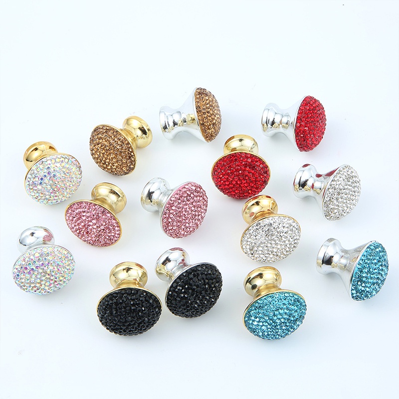 Inlaid Diamond Knobs Cupboard Pulls Drawer Pulls Drawer Knobs Kitchen ...