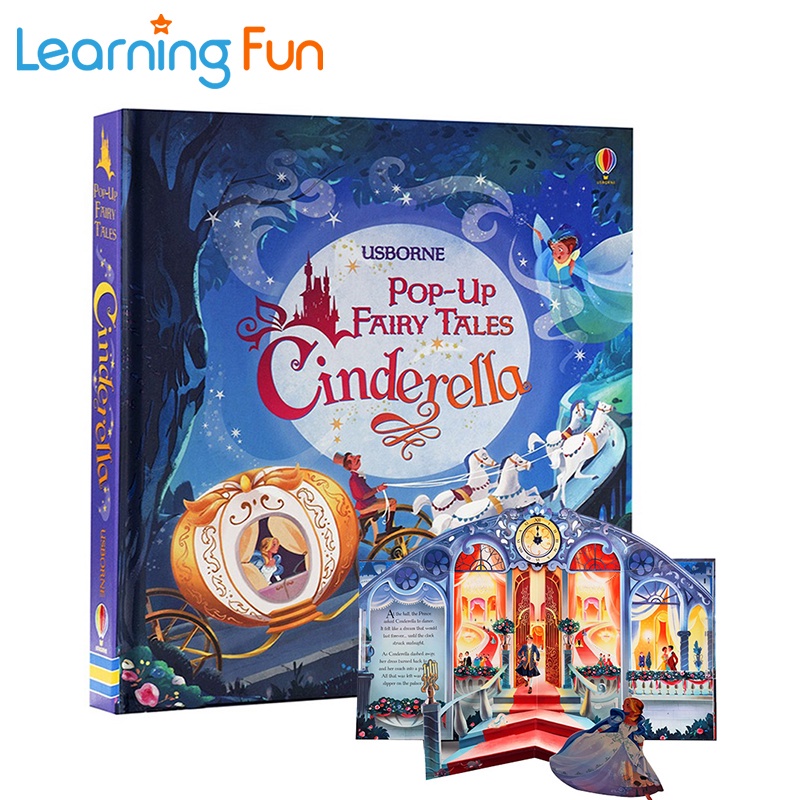 USBORNE Pop Up Fairy Tale Cinderella 3d Flap Picture Books Kids Reading ...