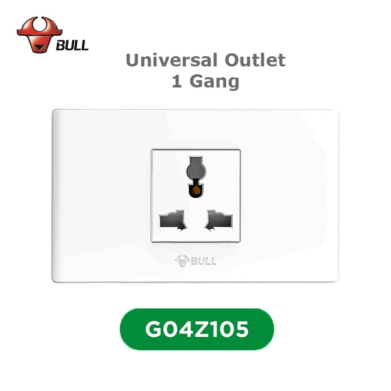 1 PC BULL 1 Gang Universal Wall Switch and Socket G04Z105 | Shopee ...