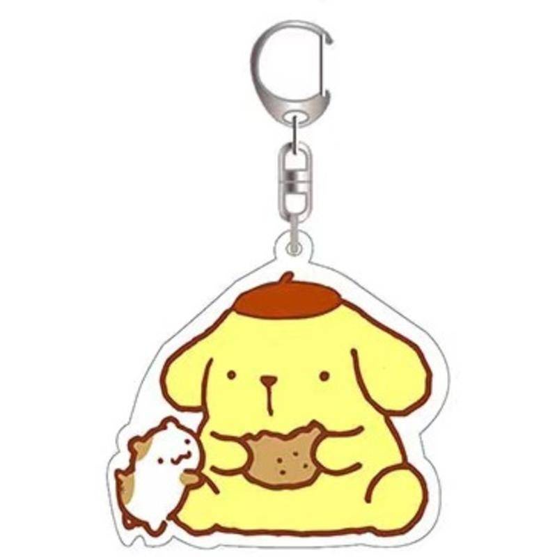4 styles Sanrio Mymelody Kuromi Cinnamoroll Pom Pom Purin Acrylic Key ...