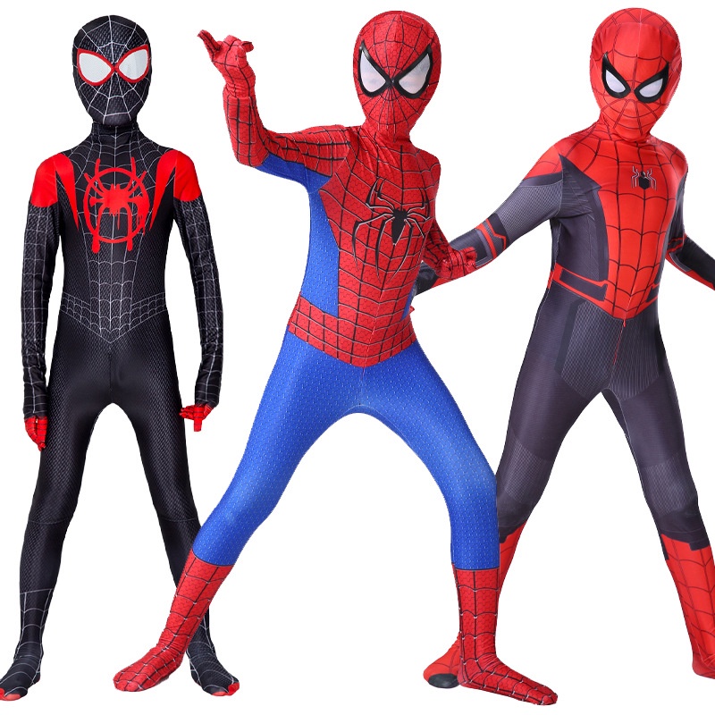Children Adult Spider-Man cosplay Jumpsuit Halloween Clothes Tights ...