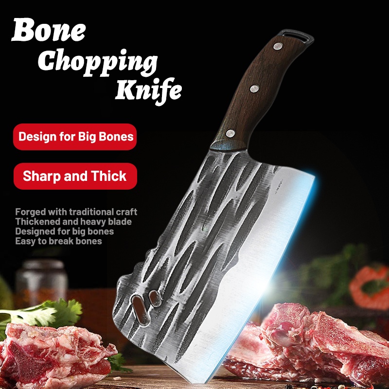 Butcher Knife Bone Chopping Knife Meat Vegetables Slicing Cleaver High ...