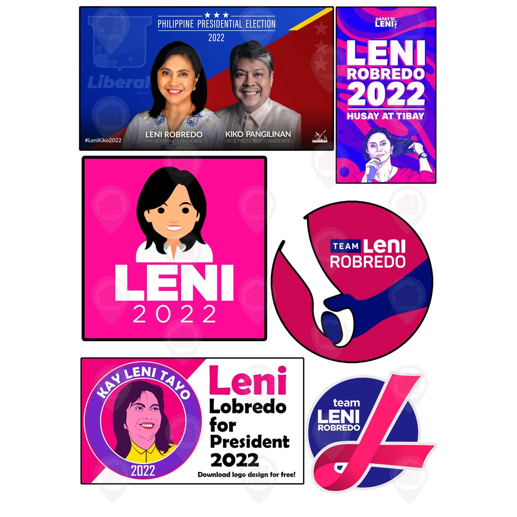 1Set LENI LAMINATED WATERPROOF VINYL STICKERS SET OF 6PCS | Shopee ...