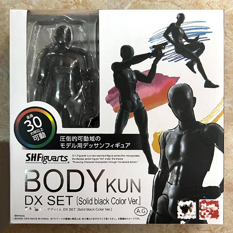 S.H.Figuarts Male and female human body gray/black skin tone model ...