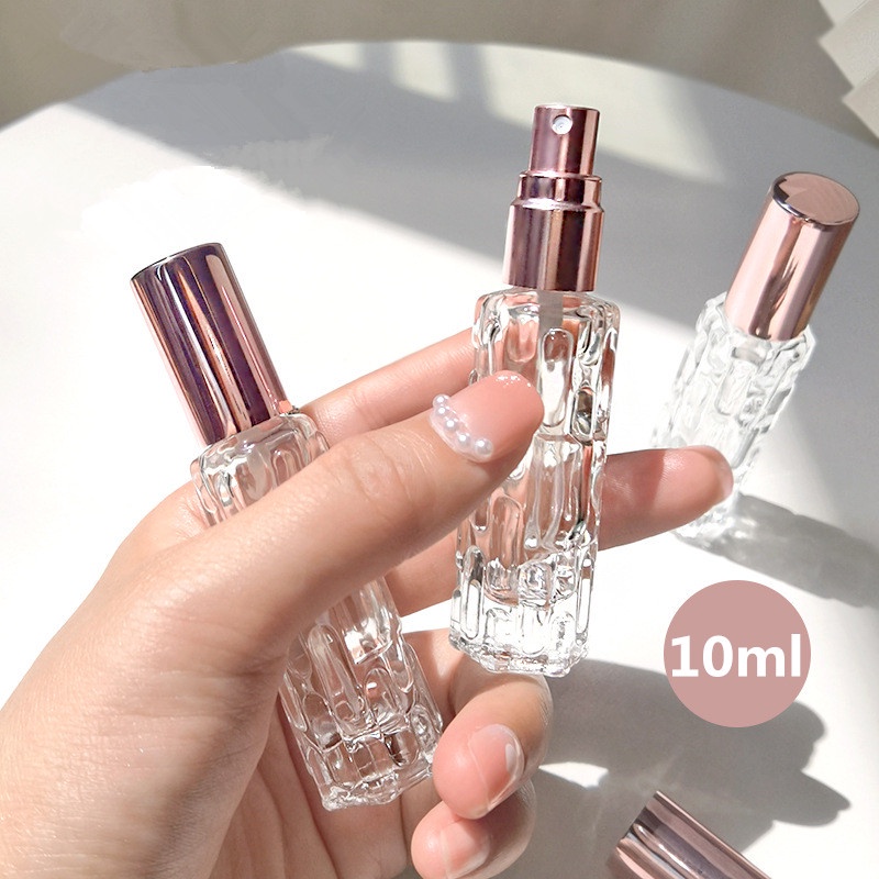 3 Colors Diamond Facet Mini Perfume Refillable Glass Bottle Travel ...