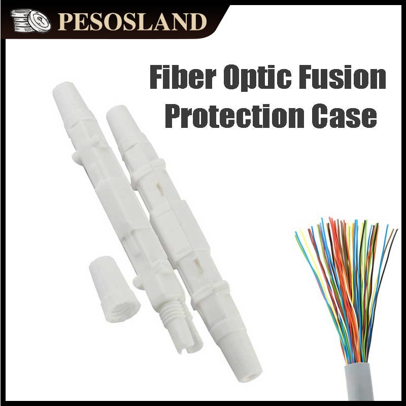 100Pcs Fiber Optic Fusion Protection Round Case For Drop Cable Optic ...