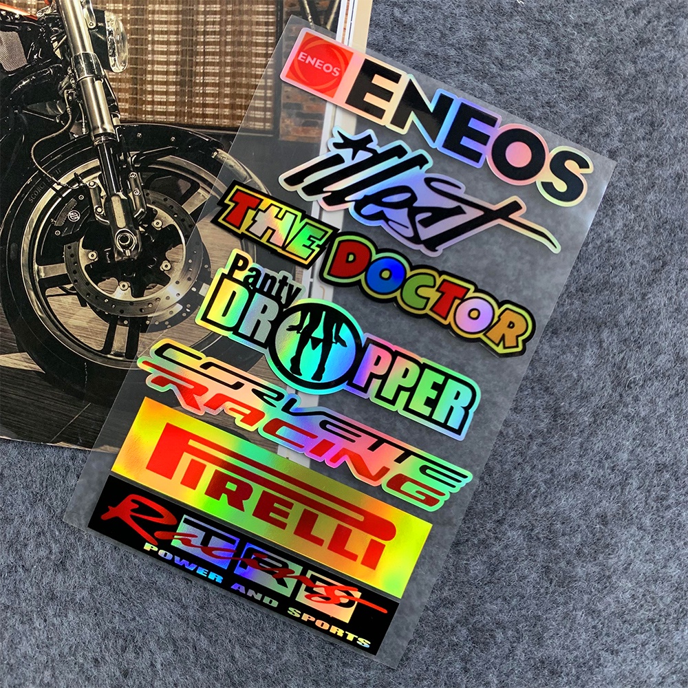 Laser Radium Limited SAFE ENEOS TRD Waterproof Sunscreen Car Sticker ...