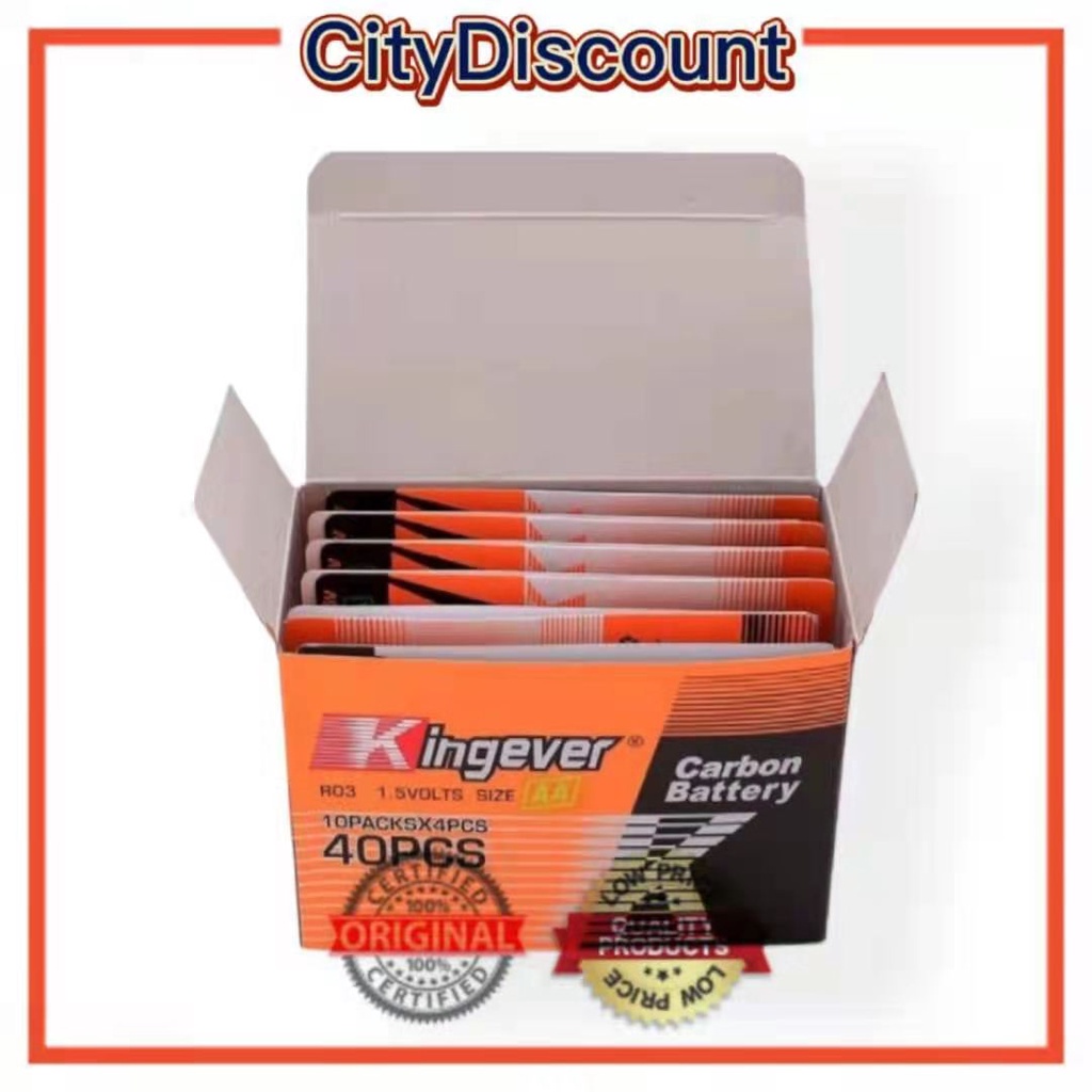 COD Kingever Battery 1 BOX Double A Battery Triple A Battery AA 2A ...