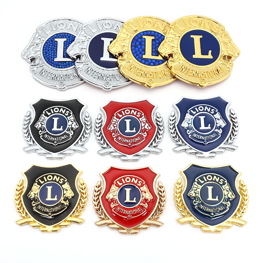 3D Metal Lions Logo Car Sticker Auto Badge Emblem Decal Motorcycle ...