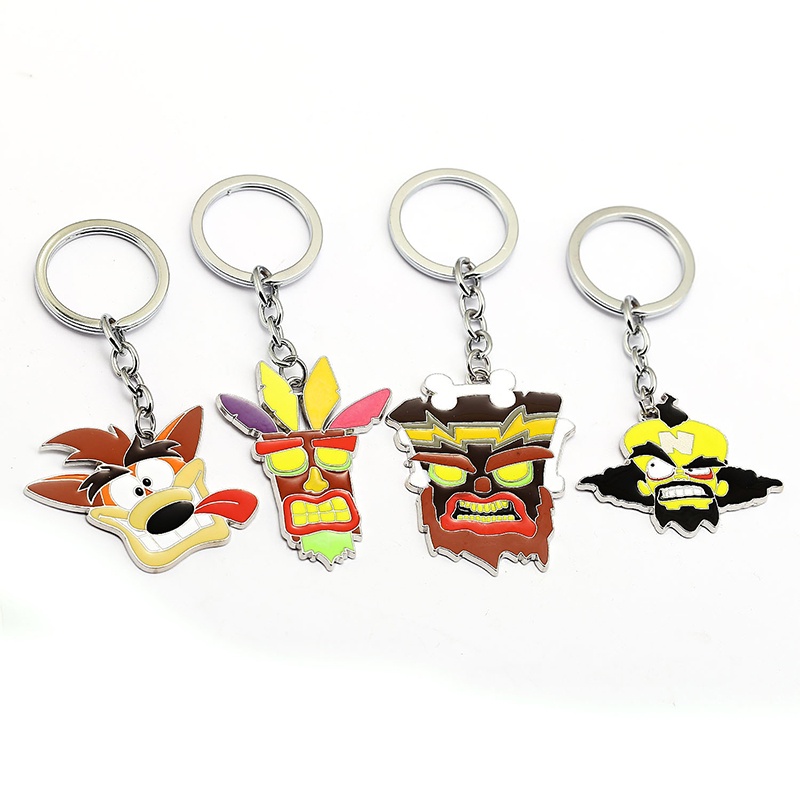 Crash Timeless Design Bandicoot Action Figure Aku Mask Dr Neo Necklace ...