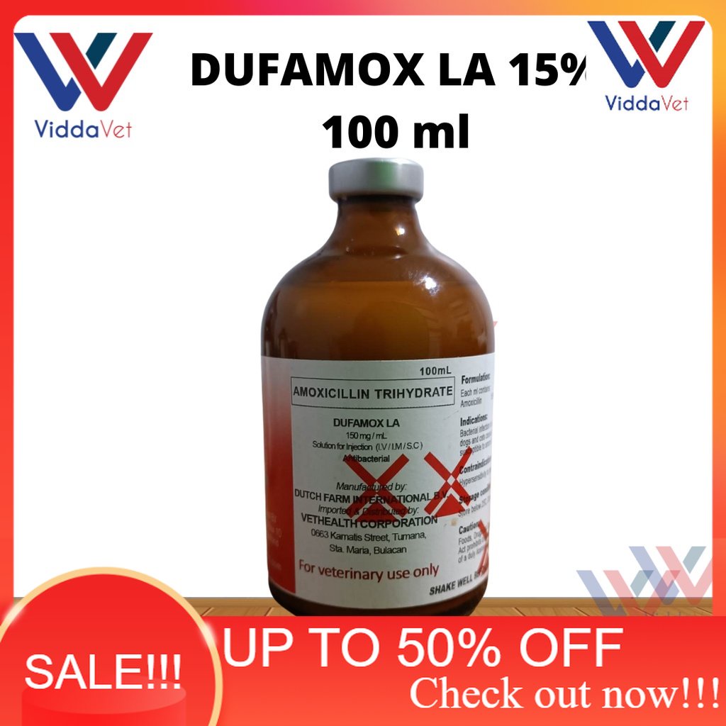 Dufamox LA 100ml for livestock pigs goat sheep cattle for livestock ...