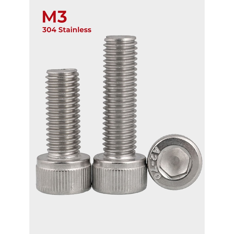M3 Din912 304 Stainless Steel A2 70 Cup Head Hexagon Hex Socket Cap