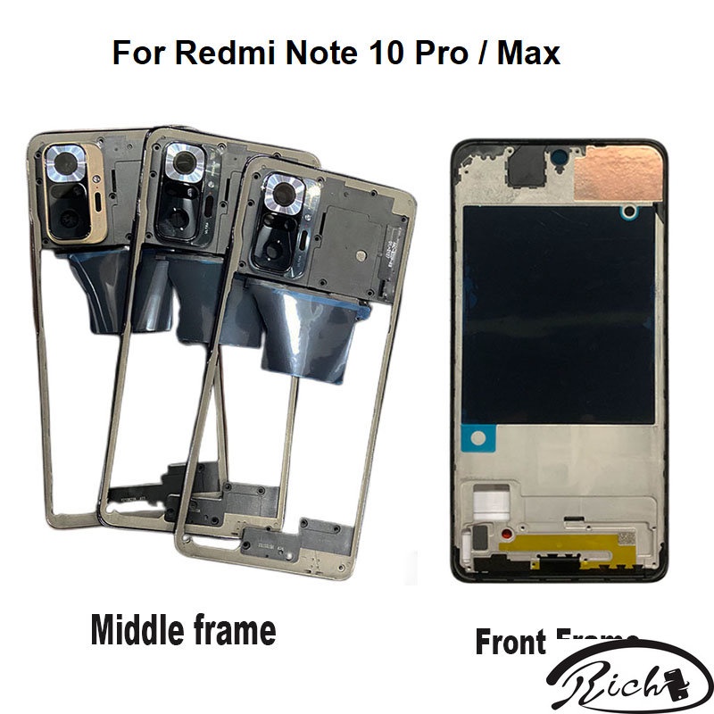 New Middle Frame For Xiaomi Redmi Note 10 Pro Max Plate Bezel Mid ...