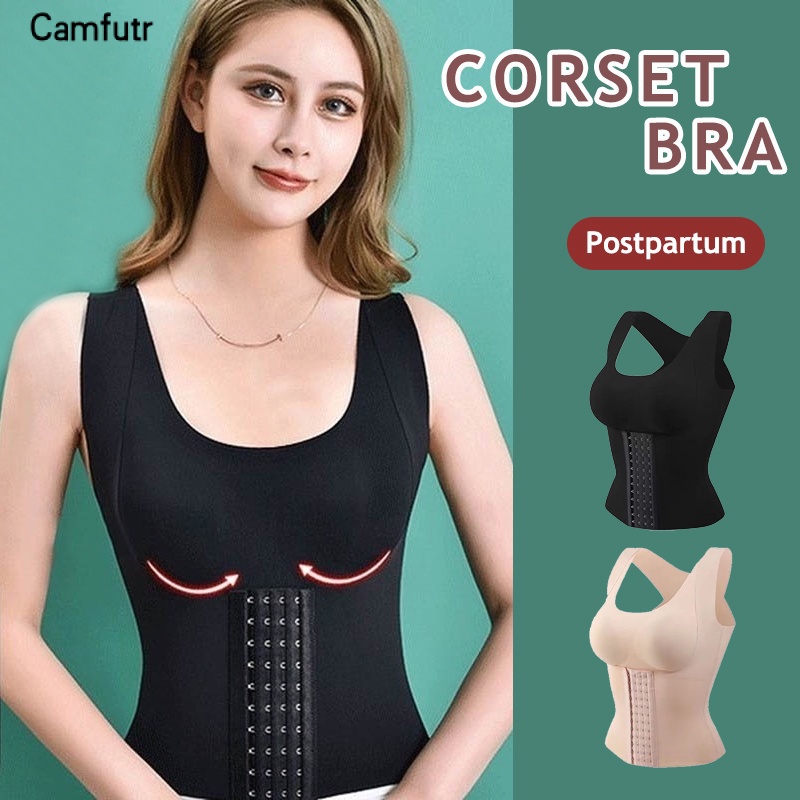 3-In-1 Push-Up Corset Bra Humpback Posture Correction Tummy Control ...