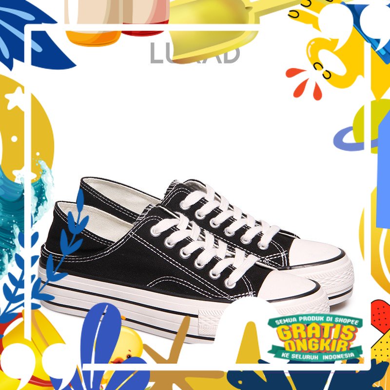 Super Luxurious / LURAD Women's High Heel Canvas Shoes 8829 | Shopee ...