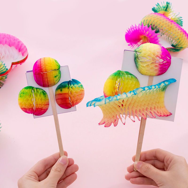80 S Nostalgic Traditional Toys Handmade Paper Turning Stained Paper ...