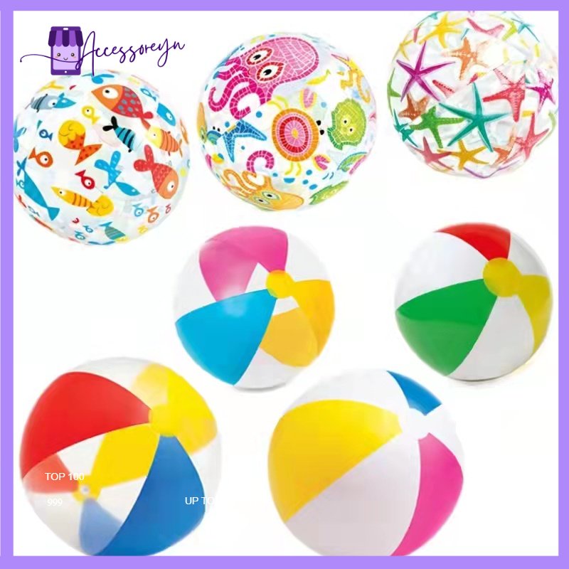 Kid Beach Ball Inflatable Ball 40cm Beach Toy | Shopee Philippines
