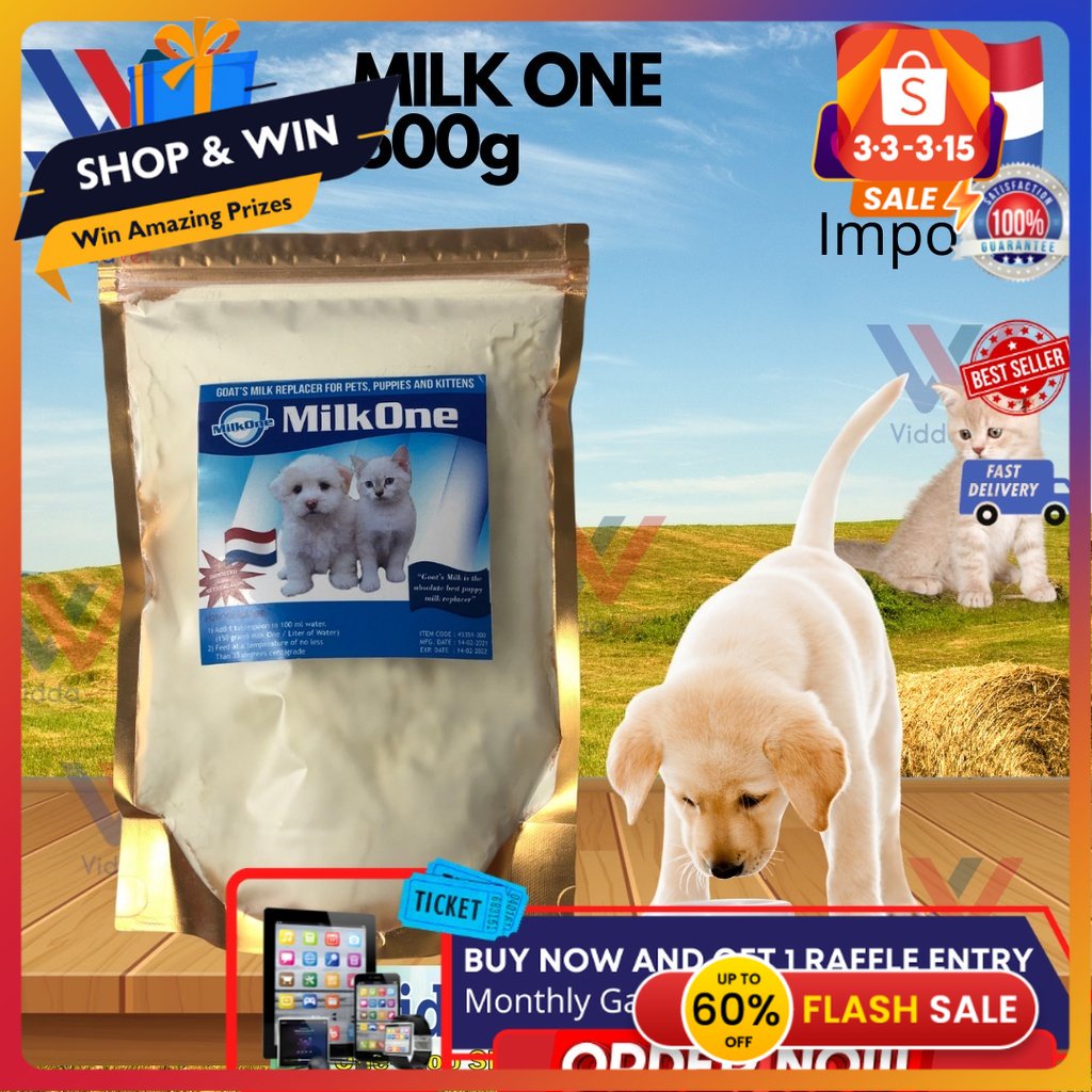[VIDDAVET] 500 grams Milk One Goats Milk Replacer for pets puppies ...