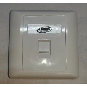 AMP 1 Gang Faceplate Square, Square plate, LAN Square Faceplate for CAT ...