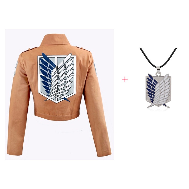 AOT Attack on Titan Jacket Shingeki no Kyojin Jacket Mikasa Scarf ...