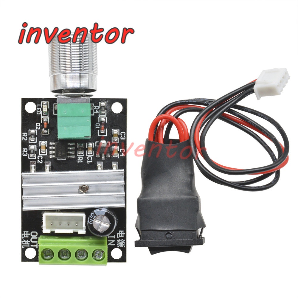 DC 6V 12V 24V 28V 3A PWM Motor Speed Controller Adjustable Speed DC Motor Driver Forward Reverse ...