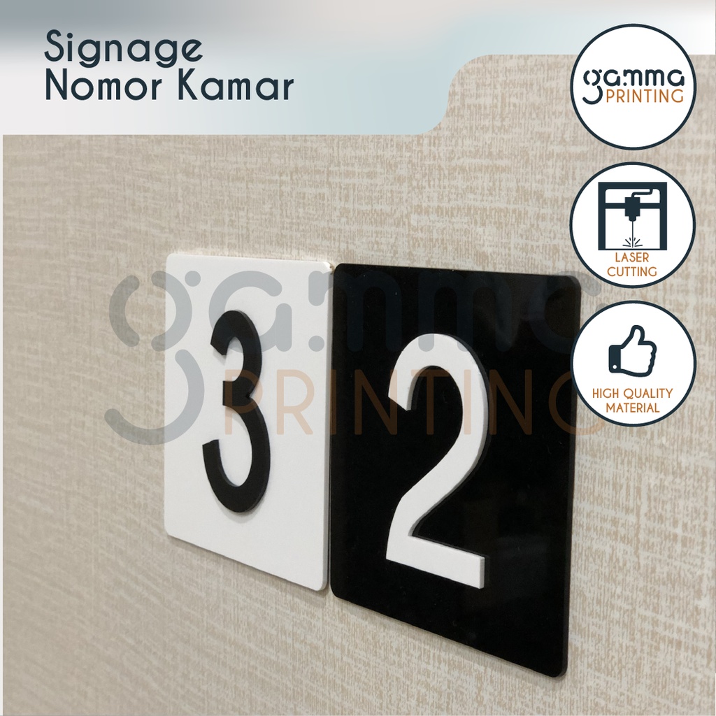 Embossed Acrylic Room Number Board Acrylic Signage Gamma | Shopee ...