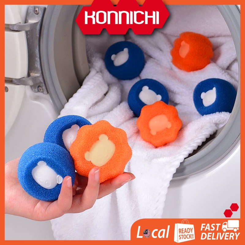 Washing Machine Cleaning Ball Bear Sponge Laundry Ball Cleaning ...