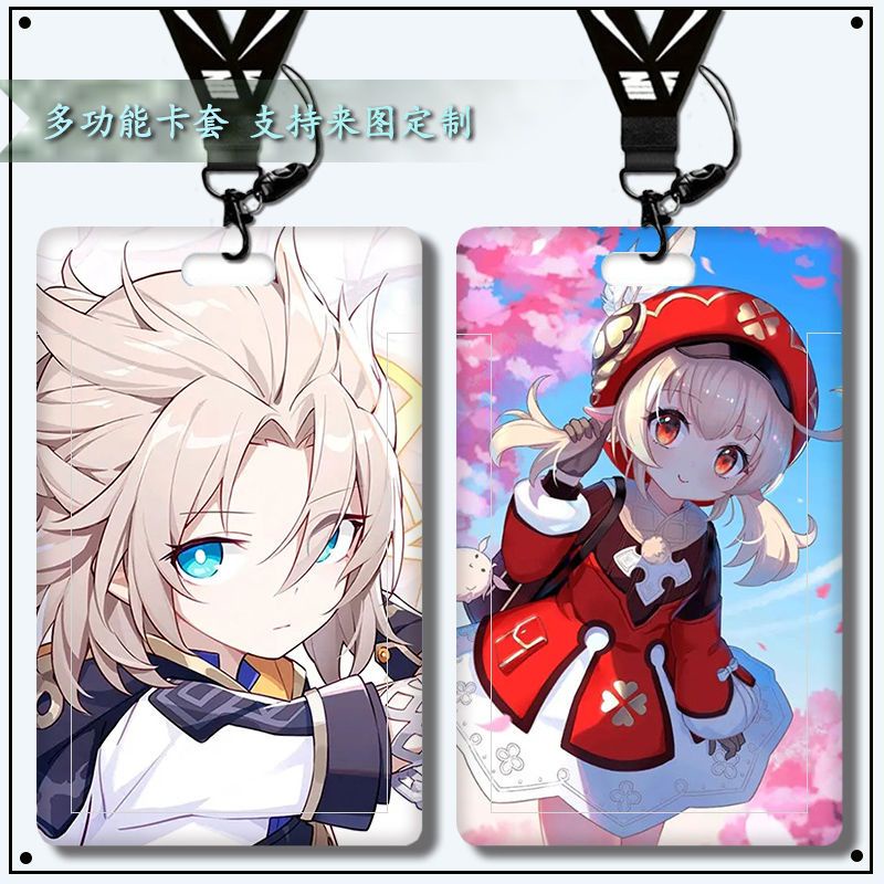 Anime Cartoon Yae Miko/ Paimon/ Venti DIY Student School ID Personal ID ...