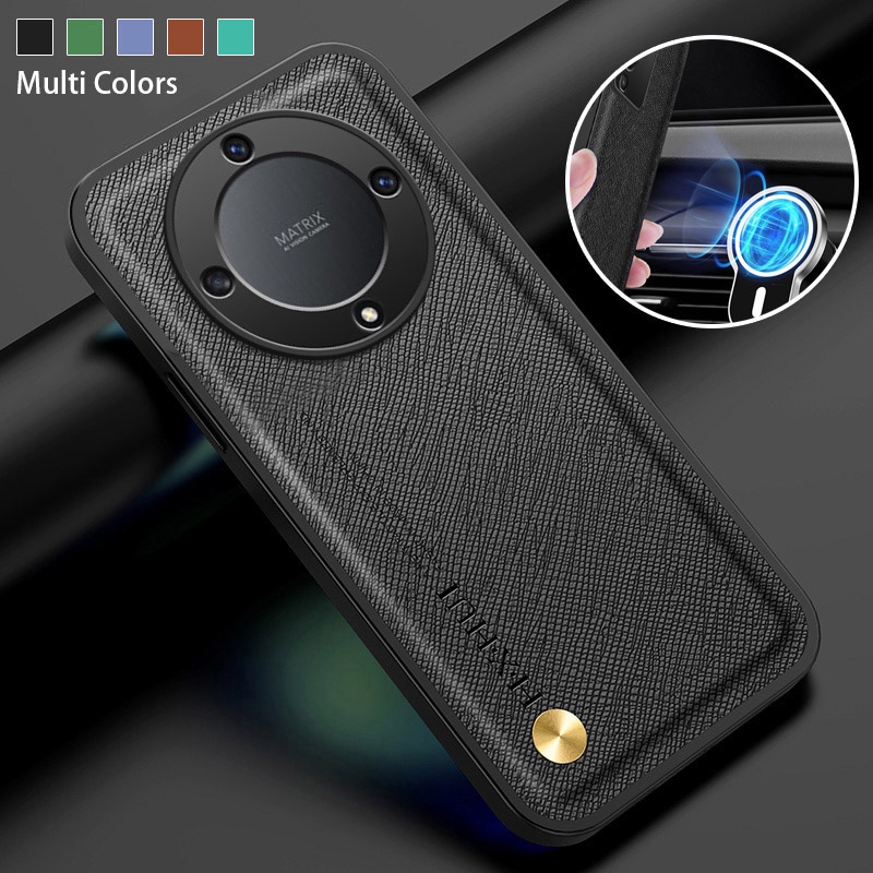Luxury Leather ⭐ Cross Pattern Casing For Honor X9a X9b X9c Smart 5G ...