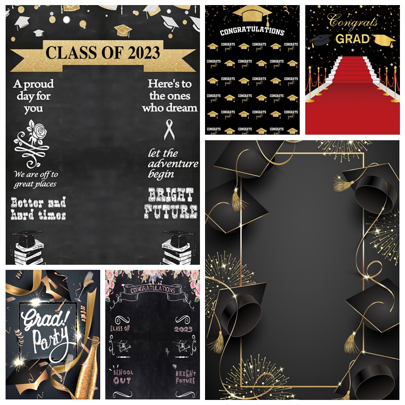 Congratulations Graduates Class Of 2024 Graduation Backdrop Prom Party ...